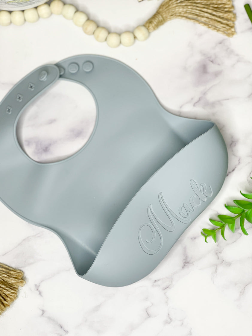 Personalized Silicone Baby Bibs – Craft in by Raquel