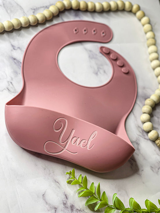 Personalized Silicone Baby Bibs – Craft in by Raquel